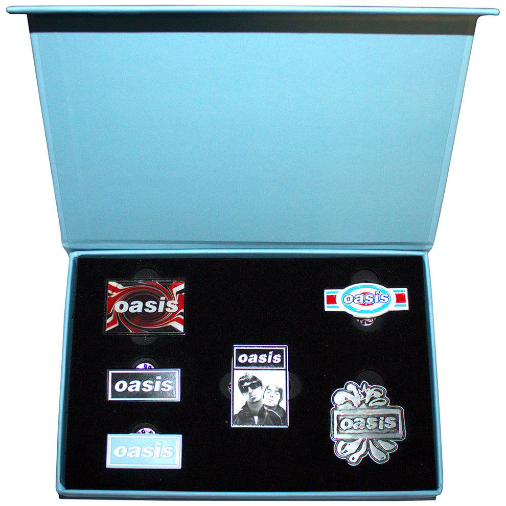 OASIS PIN BADGE SET: COLLECTORS EDITION – RJK Products